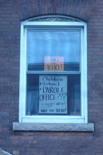 Signs of Protest - Parole Office - West Side Action