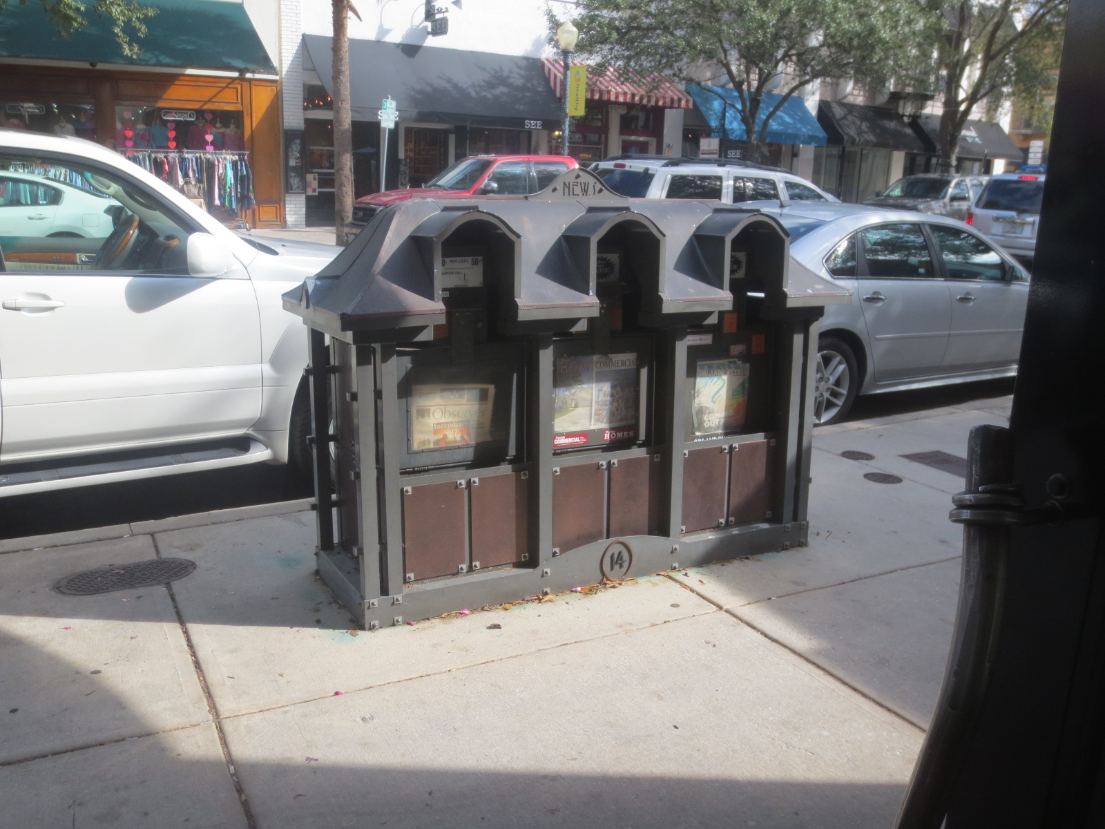 Newspaper boxes - West Side Action