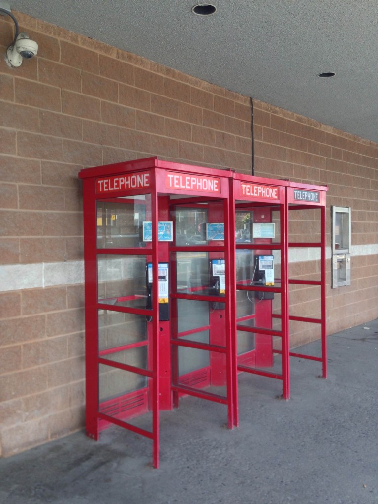 Call boxes at Westgate - West Side Action